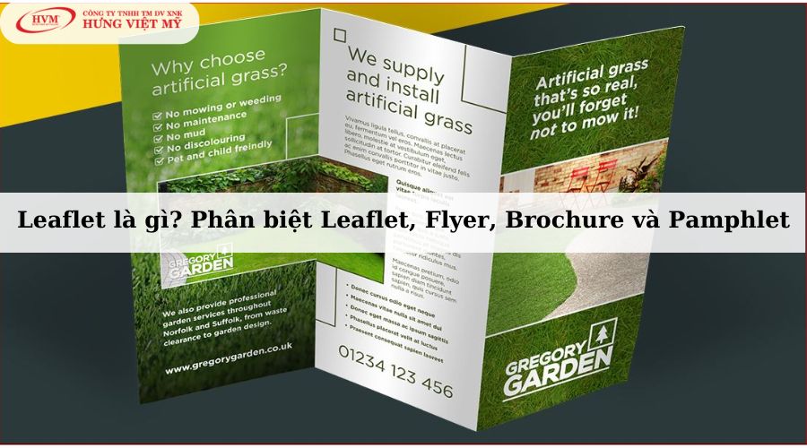 Leaflet là gì? Phân biệt Leaflet, Flyer, Brochure và Pamphlet